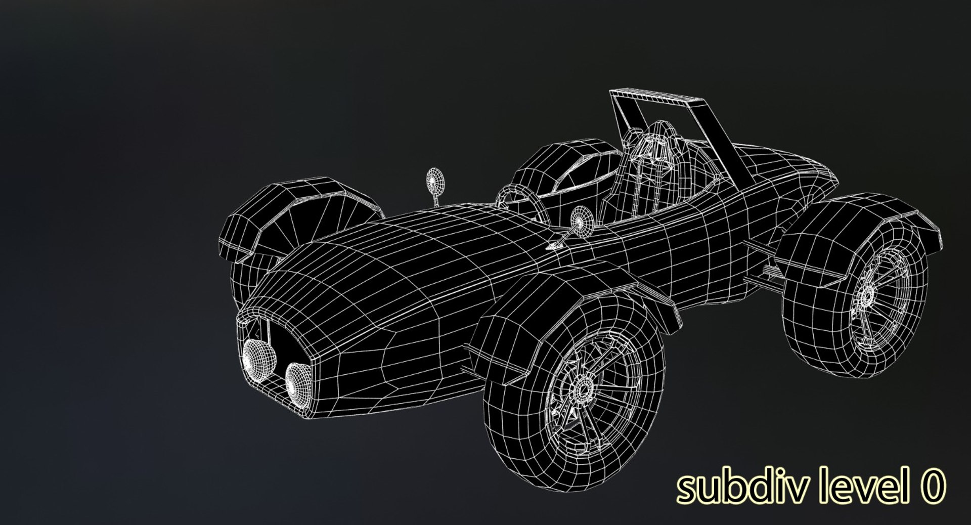 3D vintage racer - TurboSquid 1221291