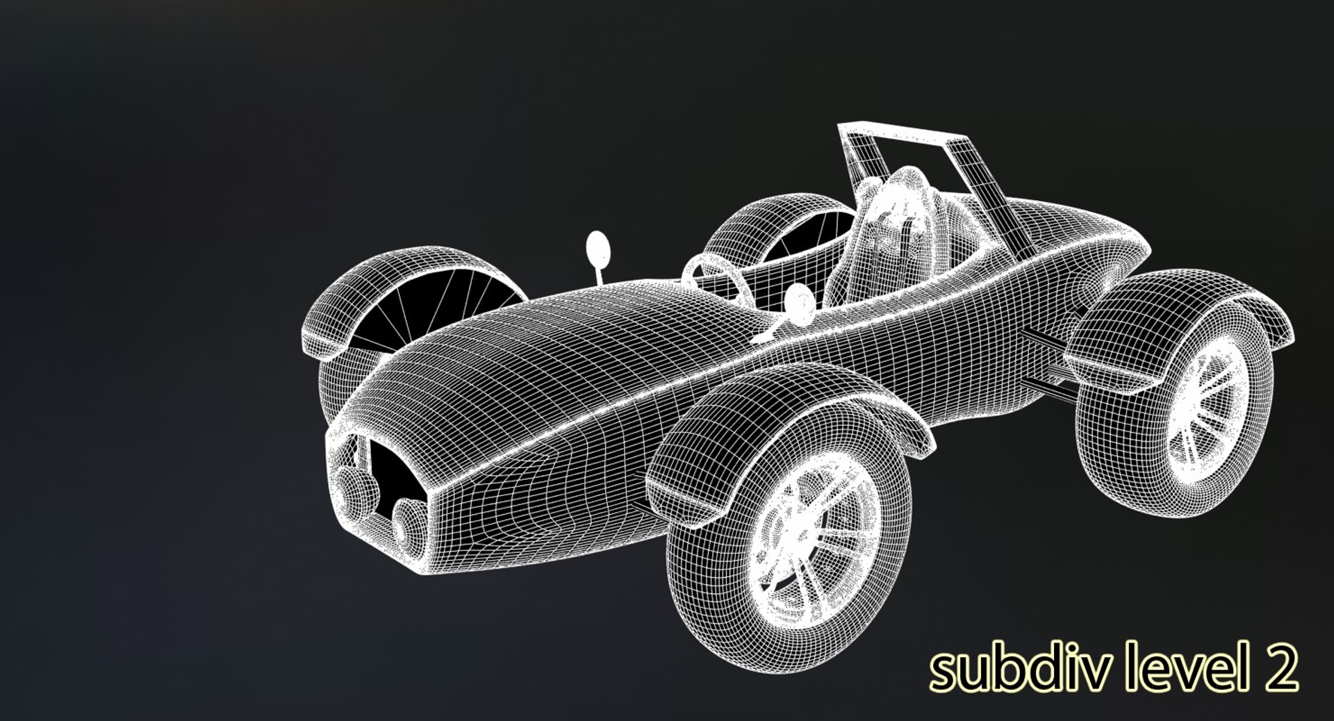 3D vintage racer - TurboSquid 1221291