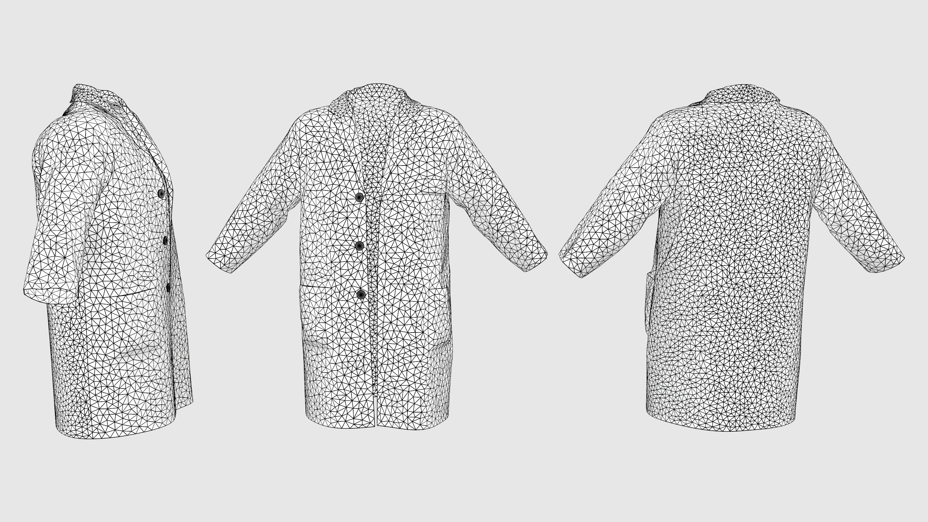 Male Lab Coat 3D model - TurboSquid 1819747