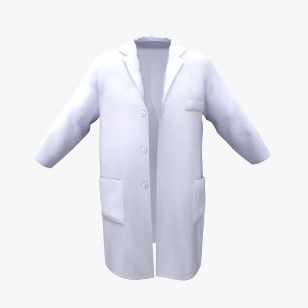 Male Lab Coat 3D model - TurboSquid 1819747