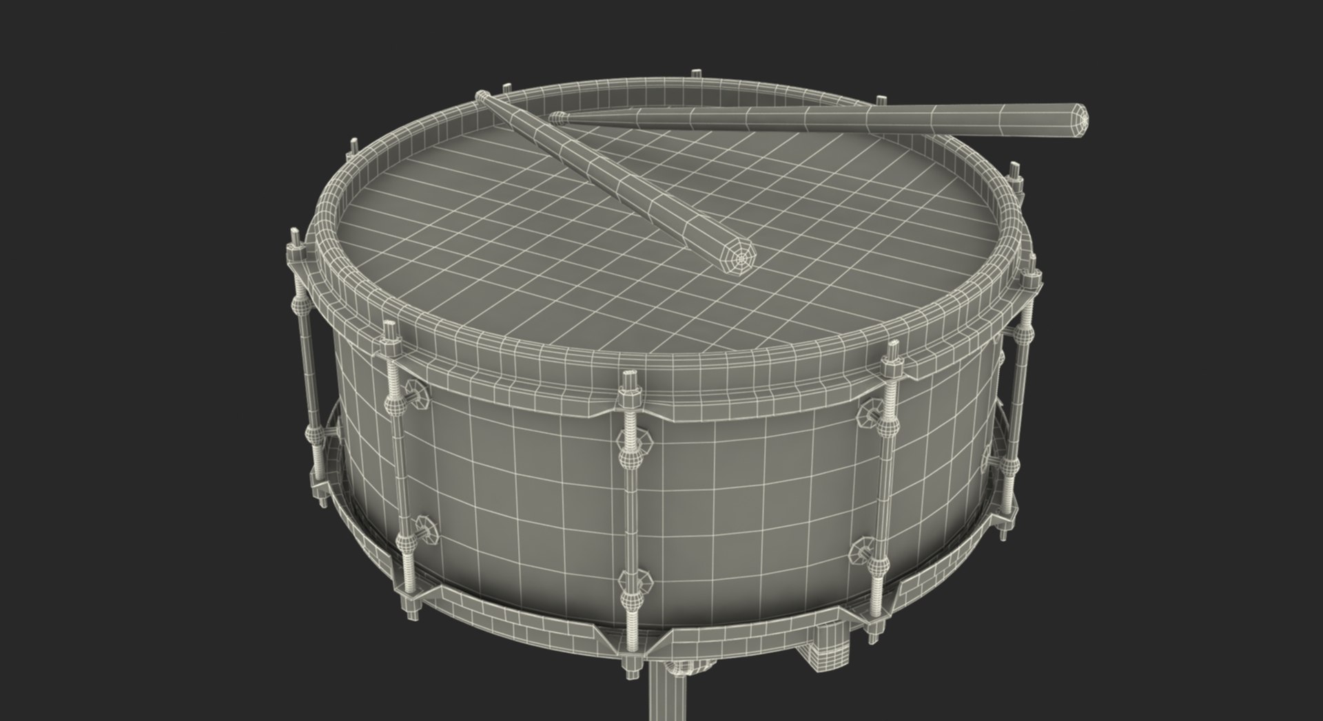 Snare Drum and Stand 3D model - TurboSquid 1820476