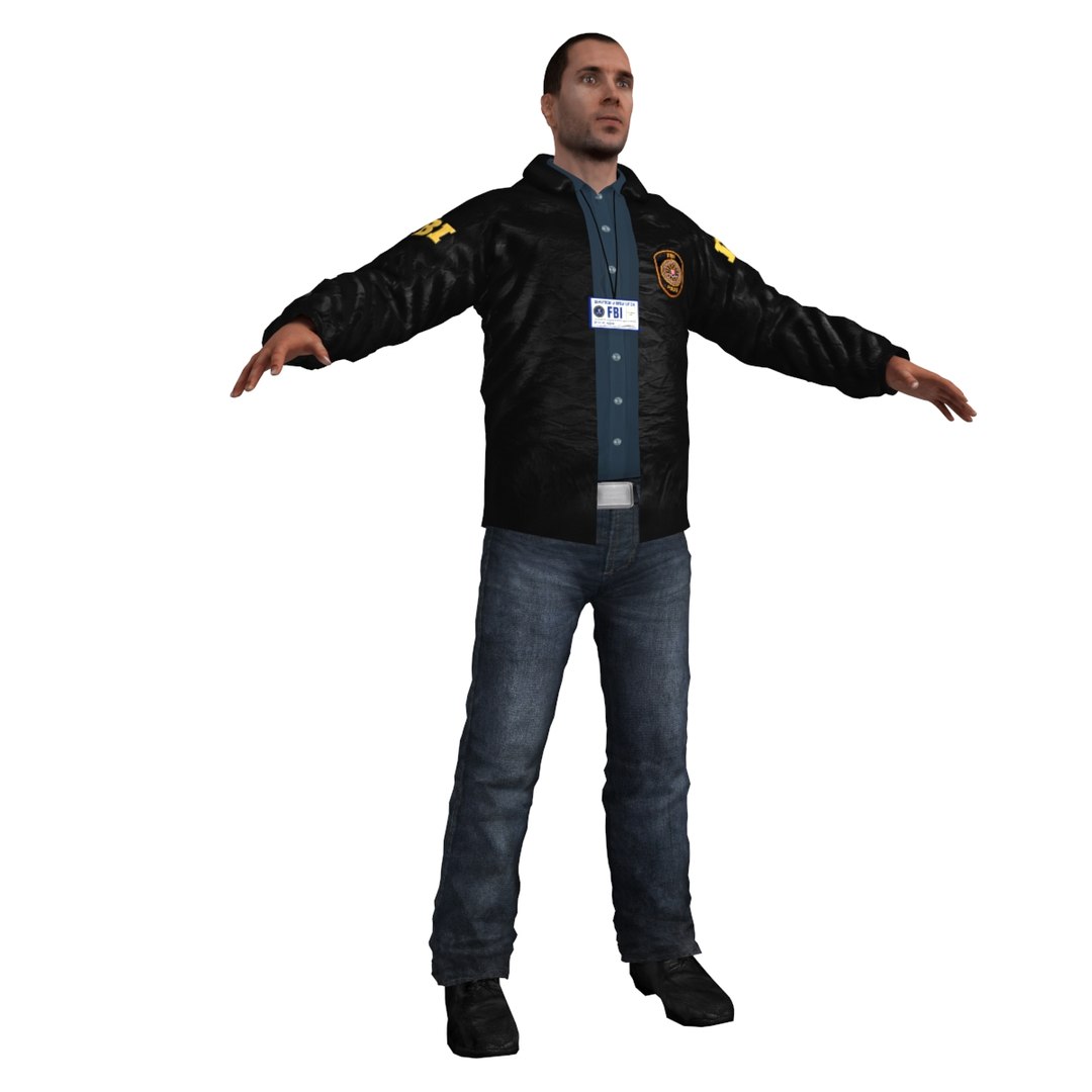 Fbi Agent Rigging 3d Max