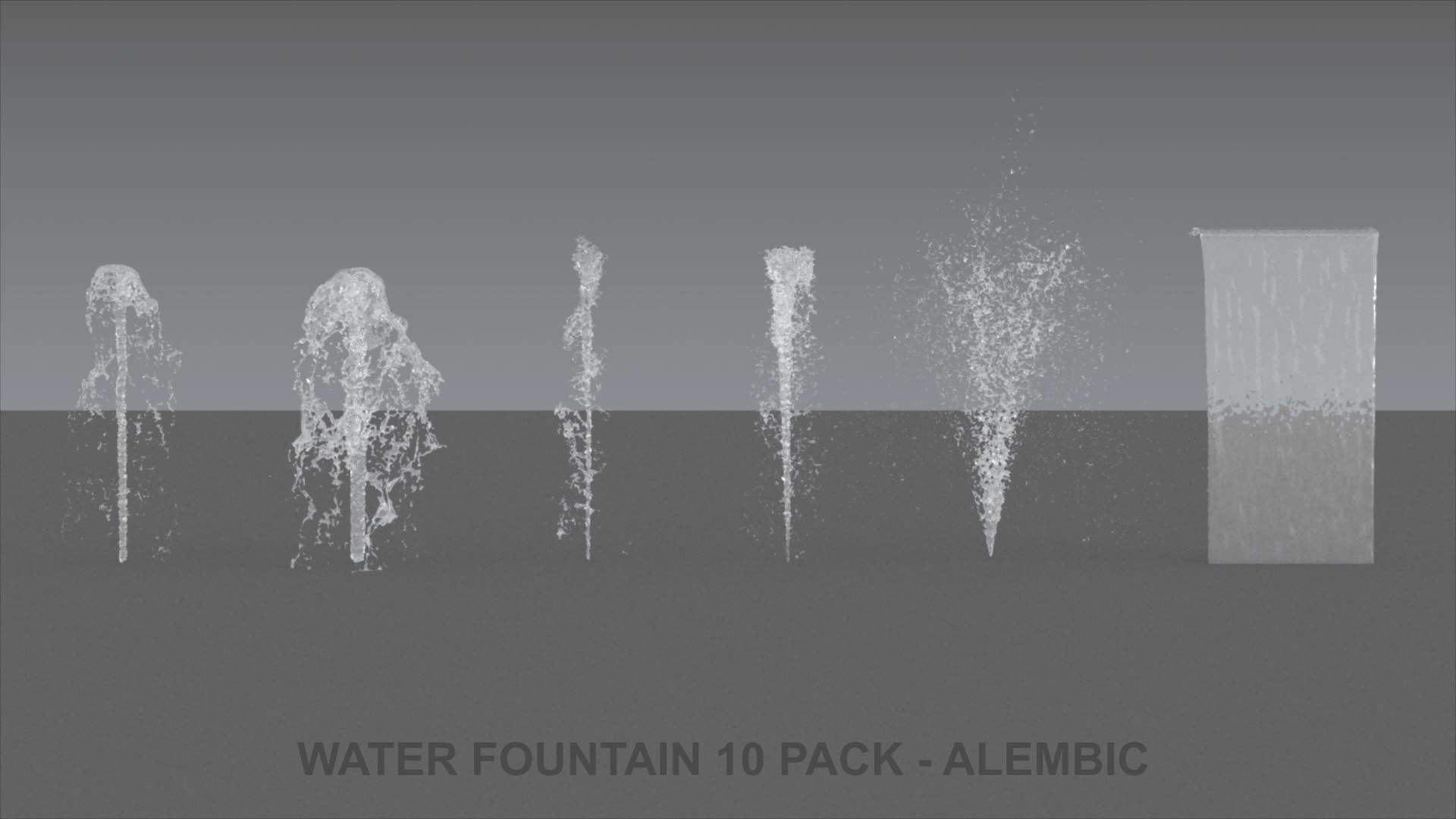 3D 10 PACK Water Fountain - Animated Model - TurboSquid 2188350