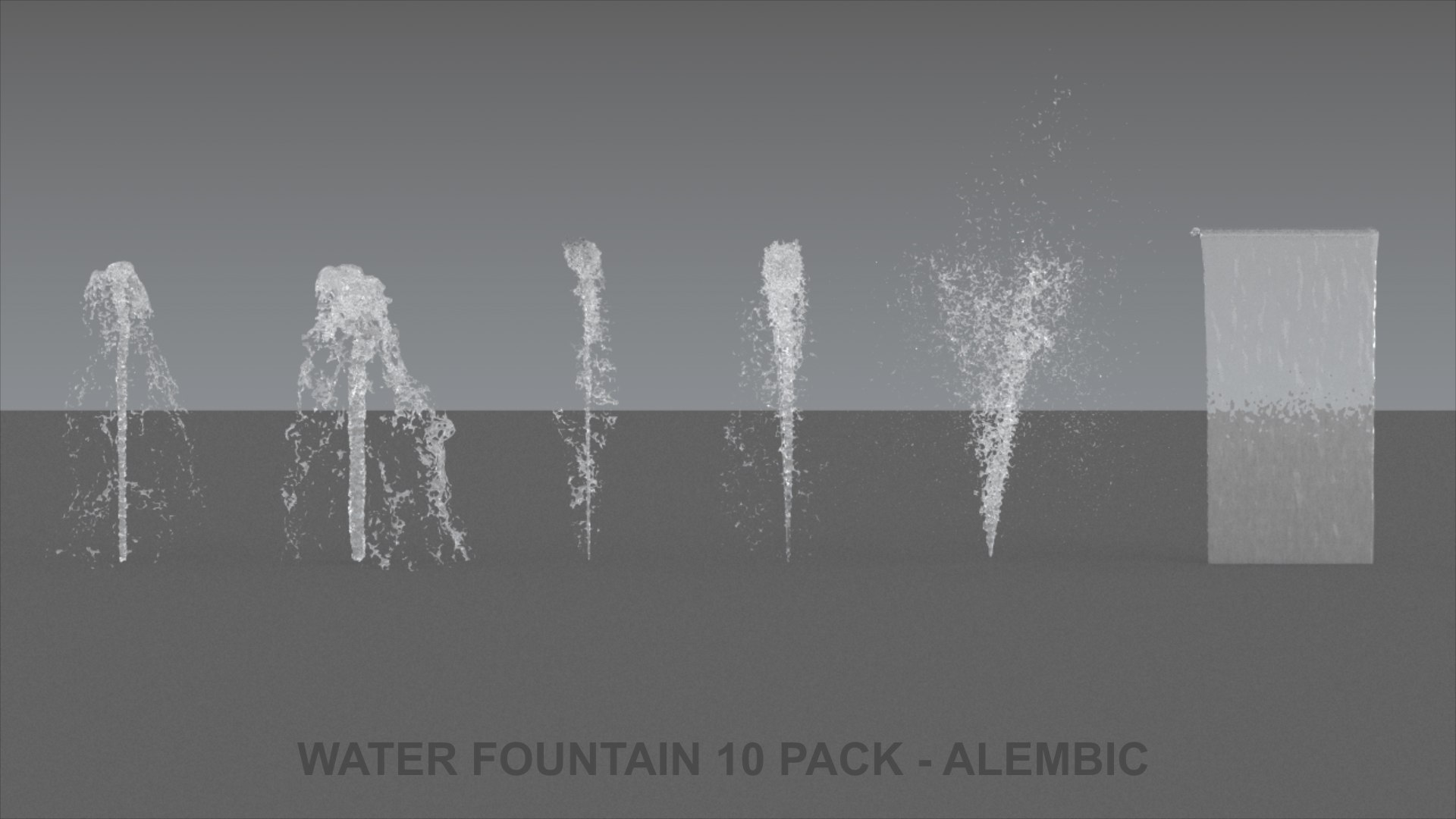 3D 10 PACK Water Fountain - Animated Model - TurboSquid 2188350