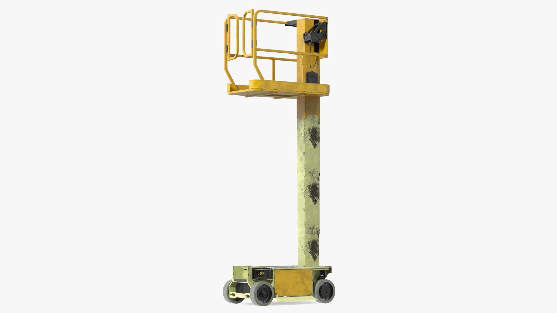 3D model Vertical Mast Lift Working Position Dirty - TurboSquid 1870736