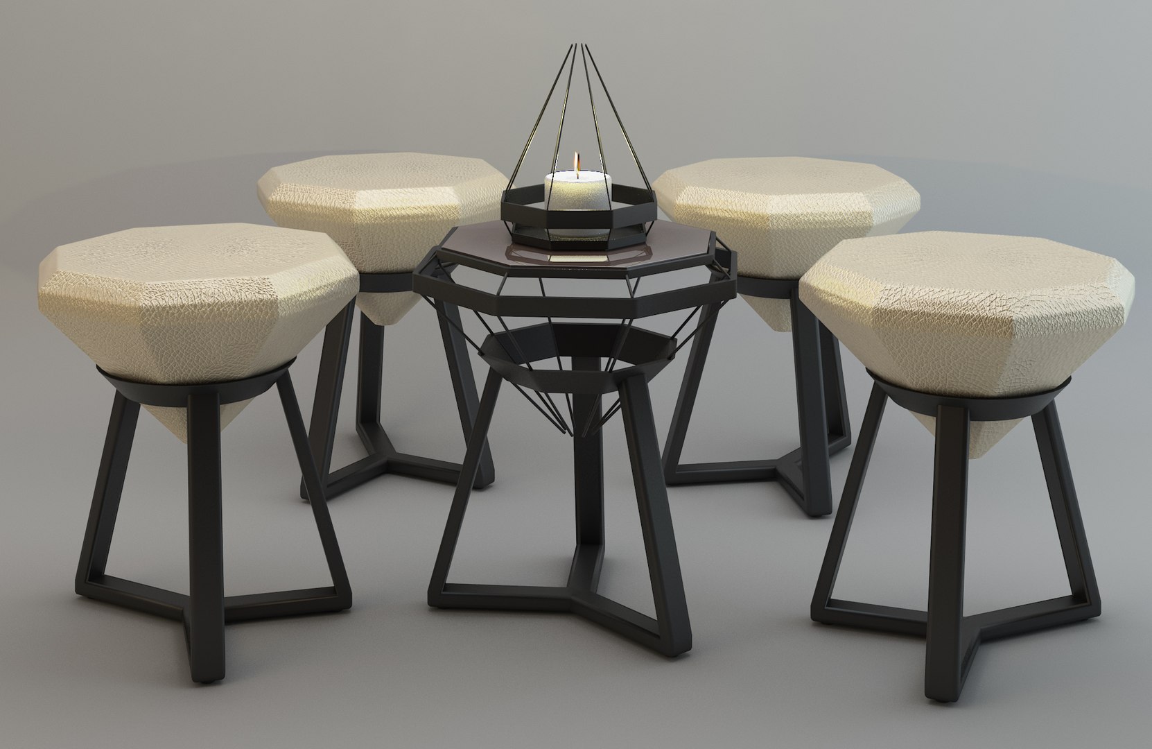 3d Model Octagon Set