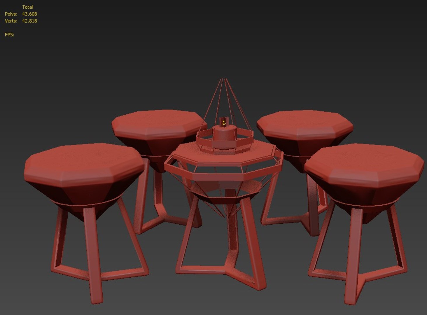 3d Model Octagon Set