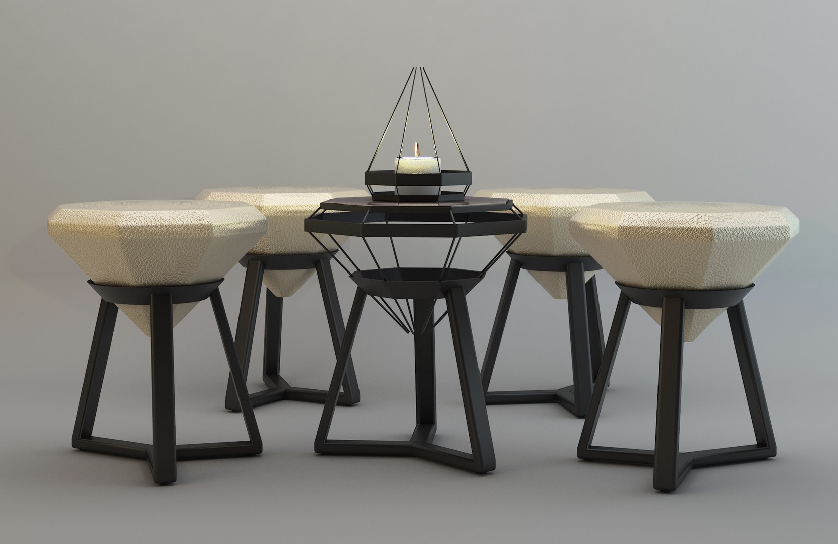 3d Model Octagon Set