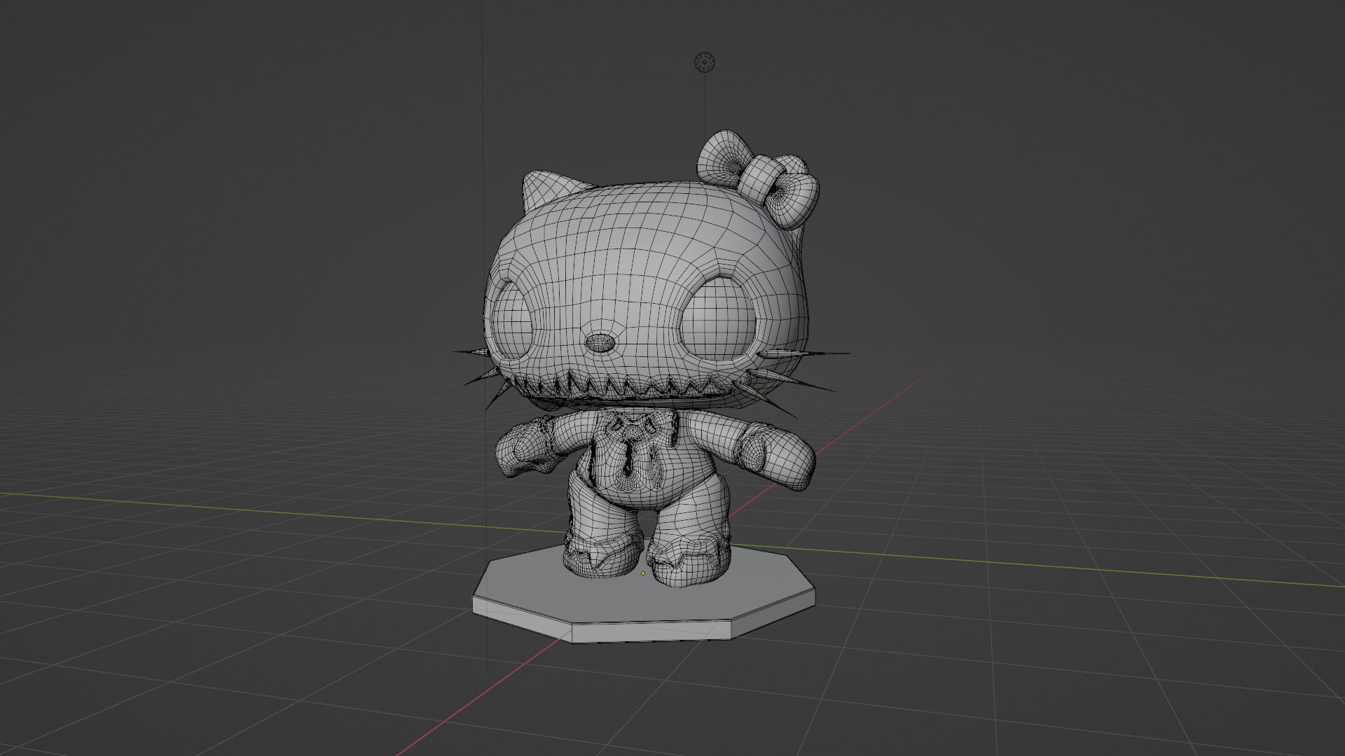 3D Neon Hello Kitty - TurboSquid 2277742