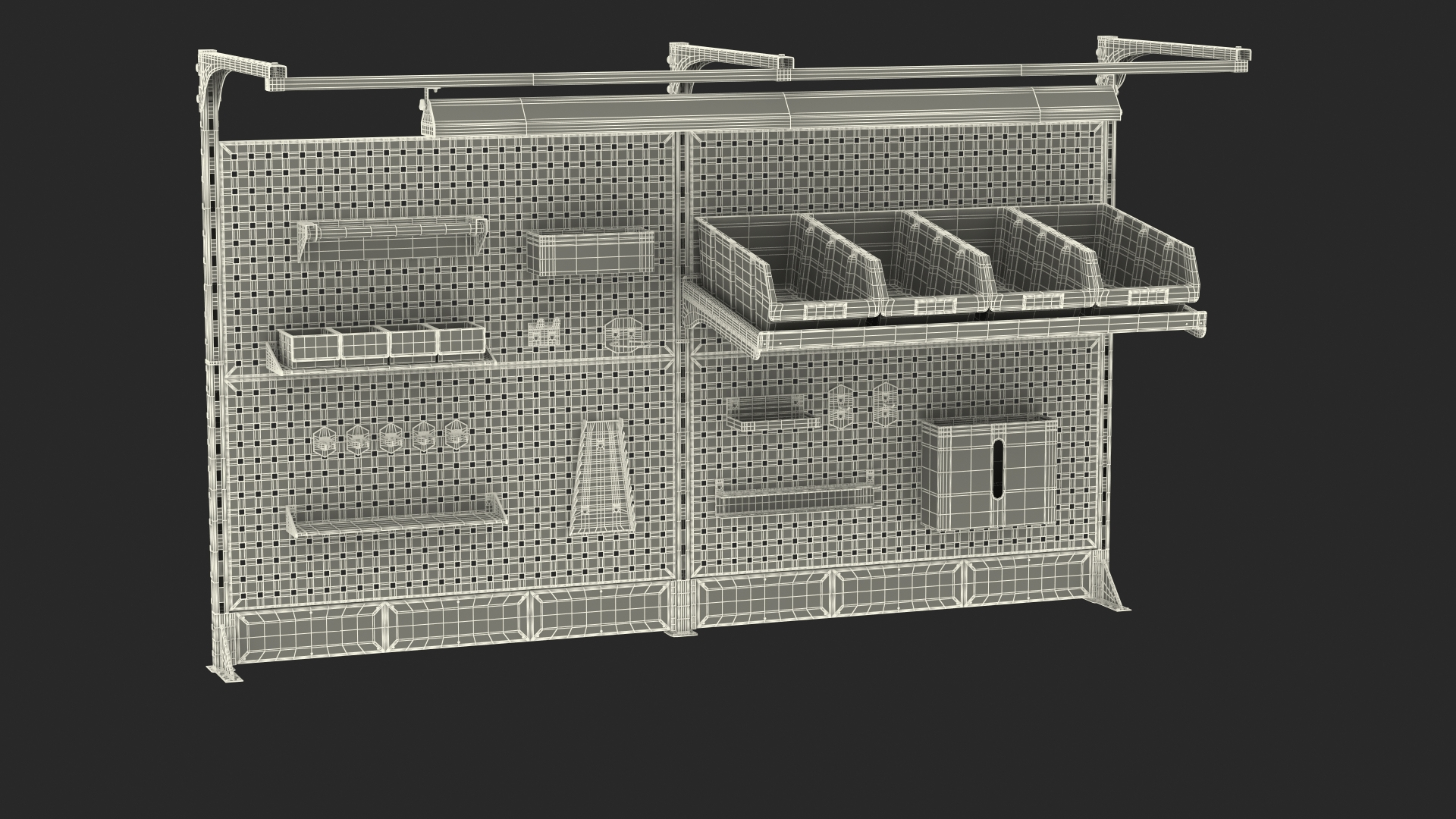 3D garage tool rack furniture - TurboSquid 1693588
