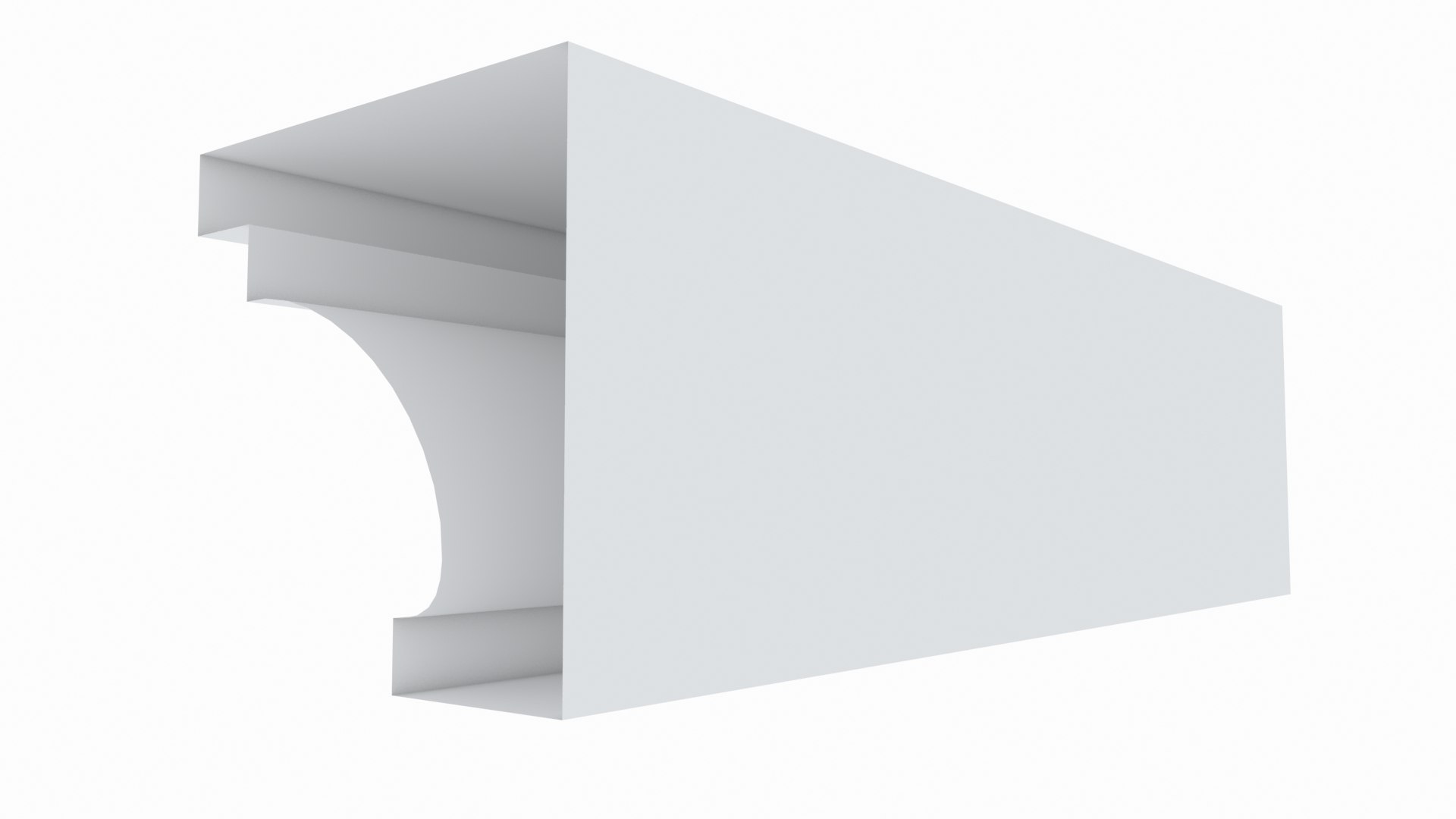 3D Cornice 90 Straight - TurboSquid 2022969