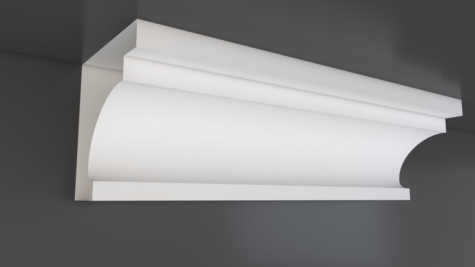 3D Cornice 90 Straight - TurboSquid 2022969