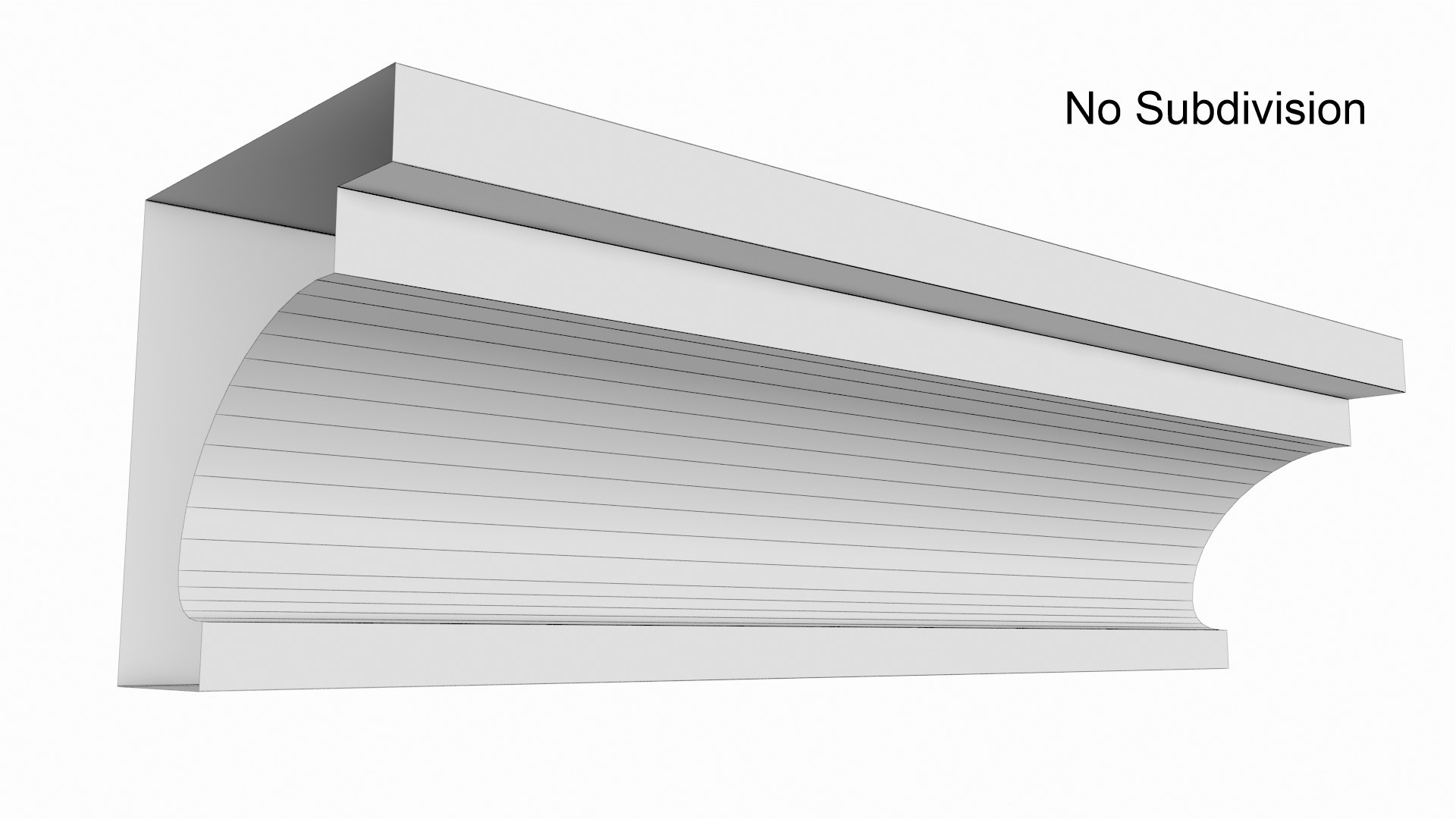 3D Cornice 90 Straight - TurboSquid 2022969