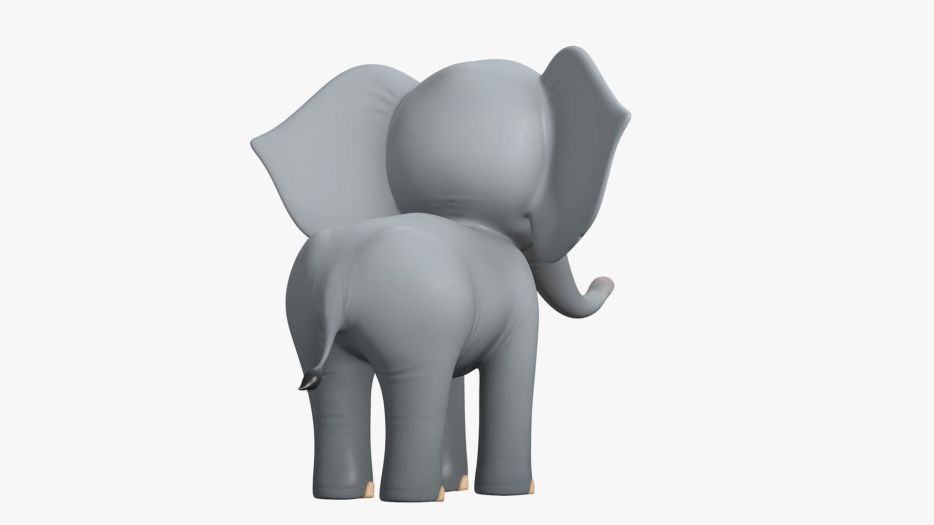 Cute Elephant Cartoon Character 3D Model - TurboSquid 2183764
