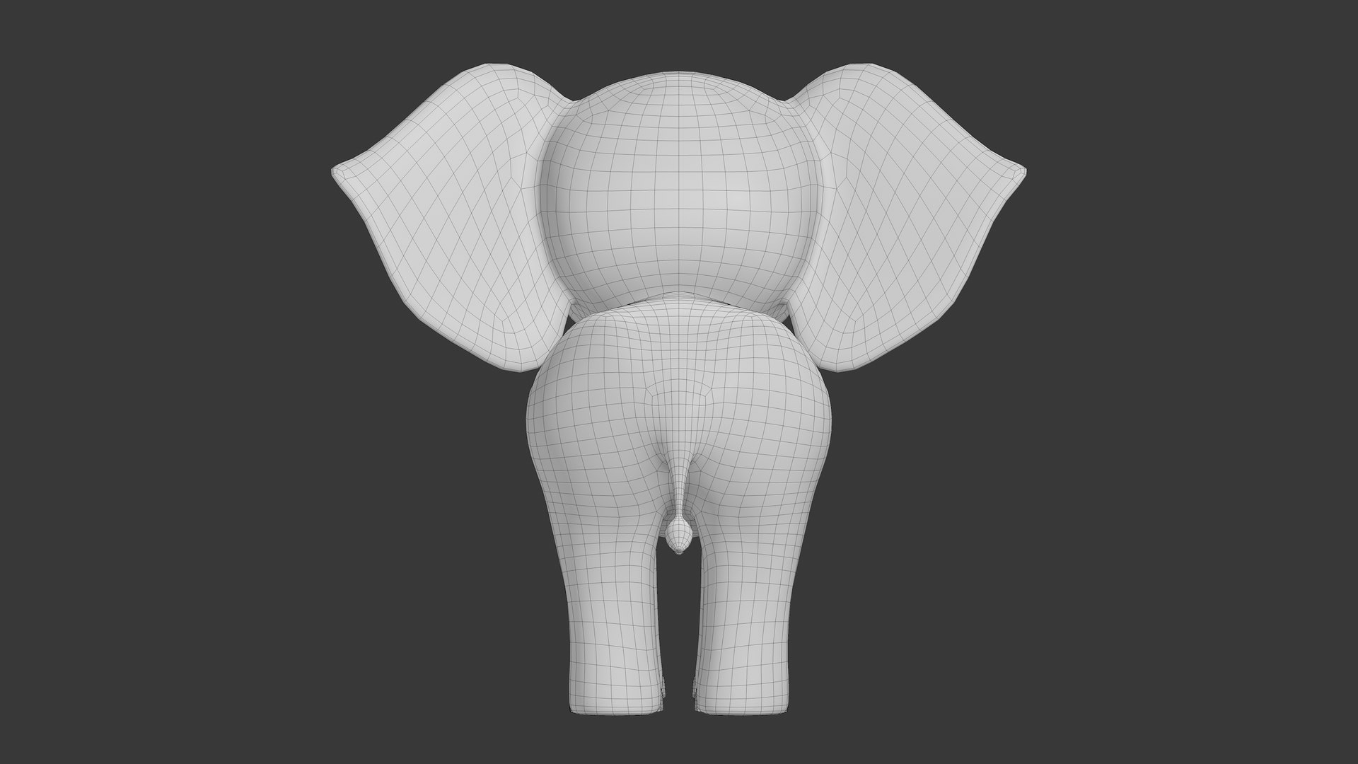 Cute Elephant Cartoon Character 3D Model - TurboSquid 2183764