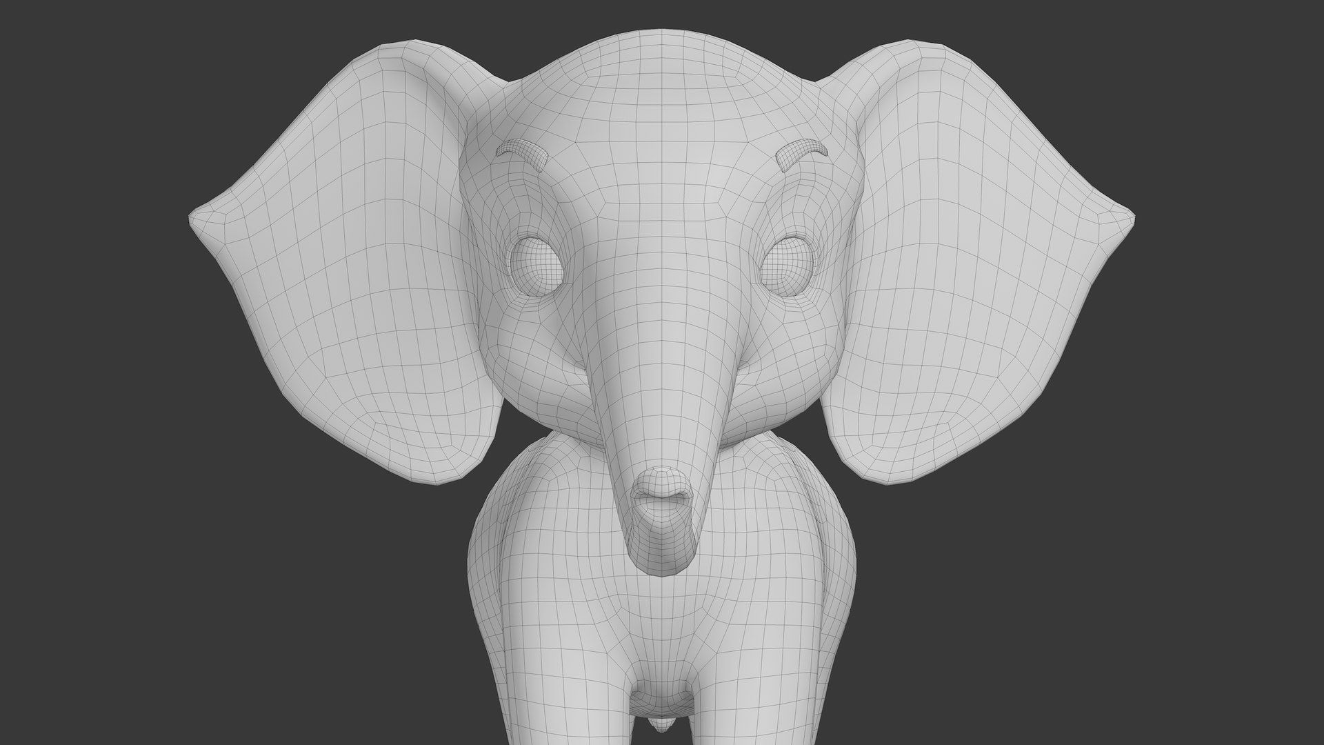 Cute Elephant Cartoon Character 3D Model - TurboSquid 2183764