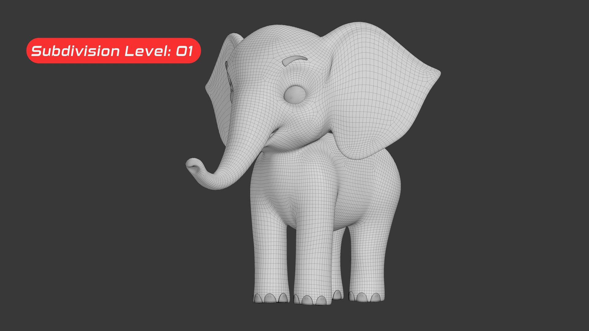 Cute Elephant Cartoon Character 3D Model - TurboSquid 2183764