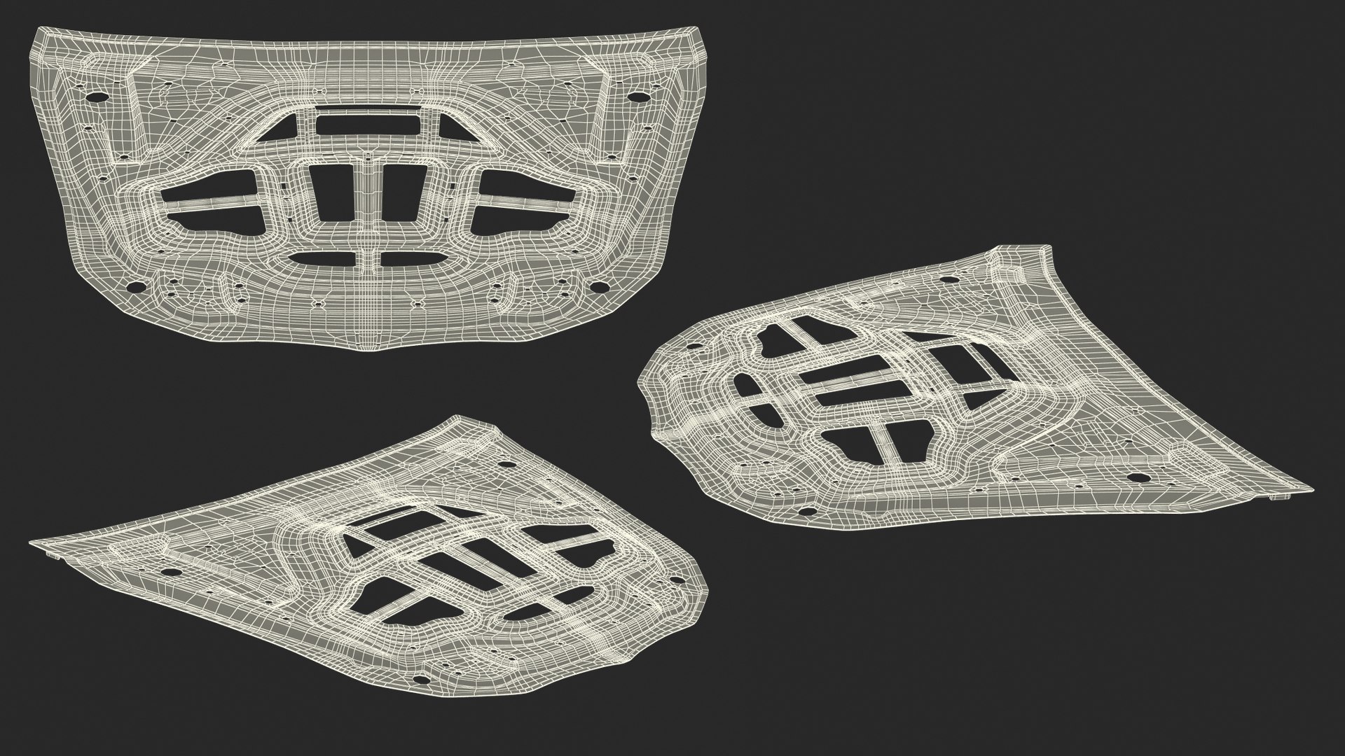 Car Hood Inner Panel 3D - TurboSquid 2368986