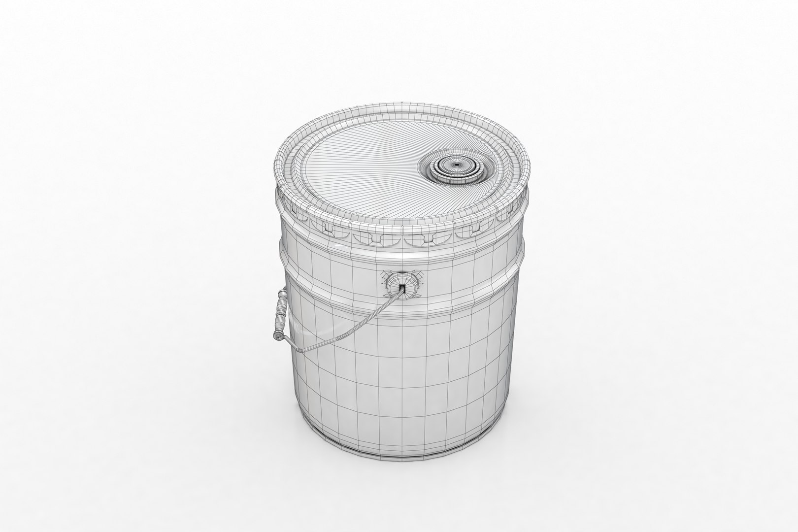 Metal Paint Bucket Model - TurboSquid 2013761