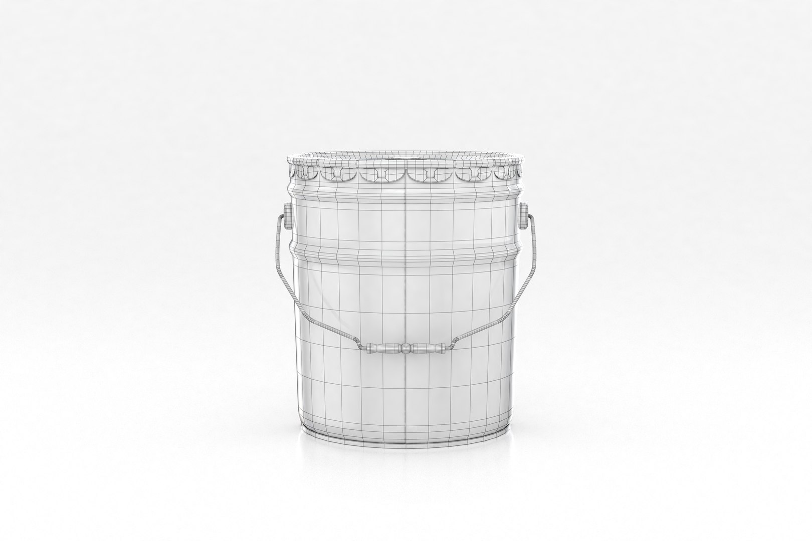 Metal Paint Bucket Model - TurboSquid 2013761