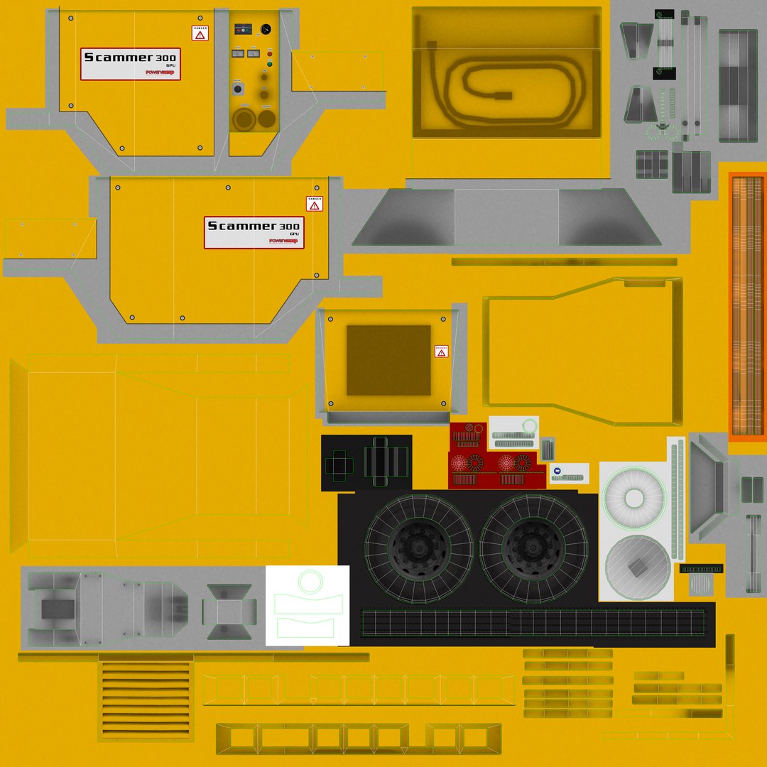 powervamp scammer 300 ground 3d model