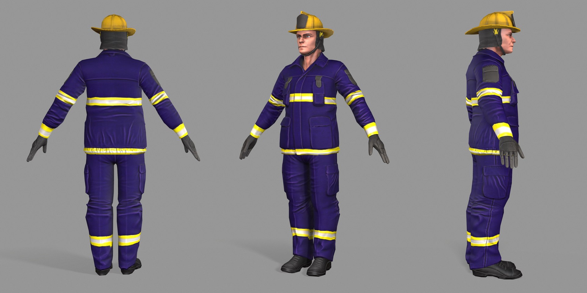 Fireman 3D - TurboSquid 1331804