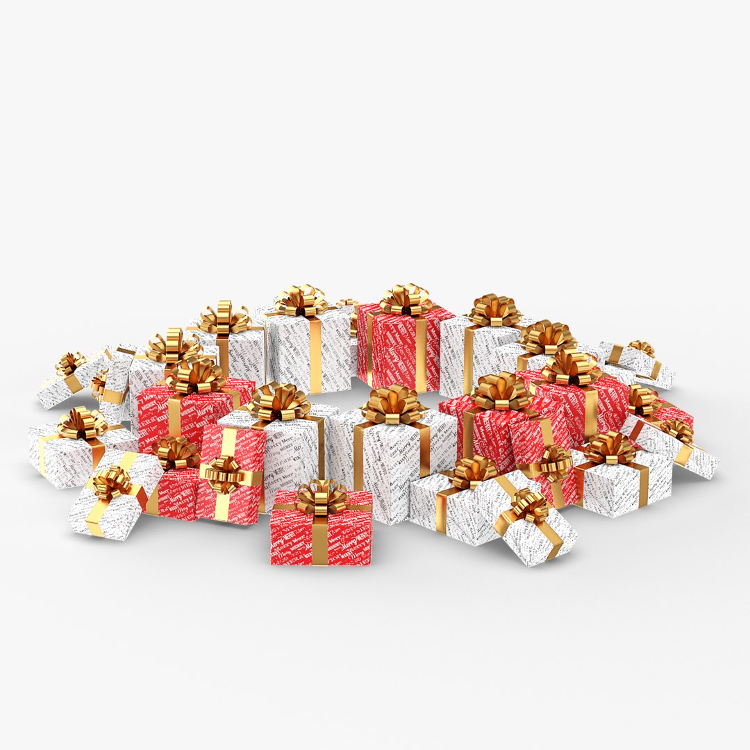 christmas presents 3d max