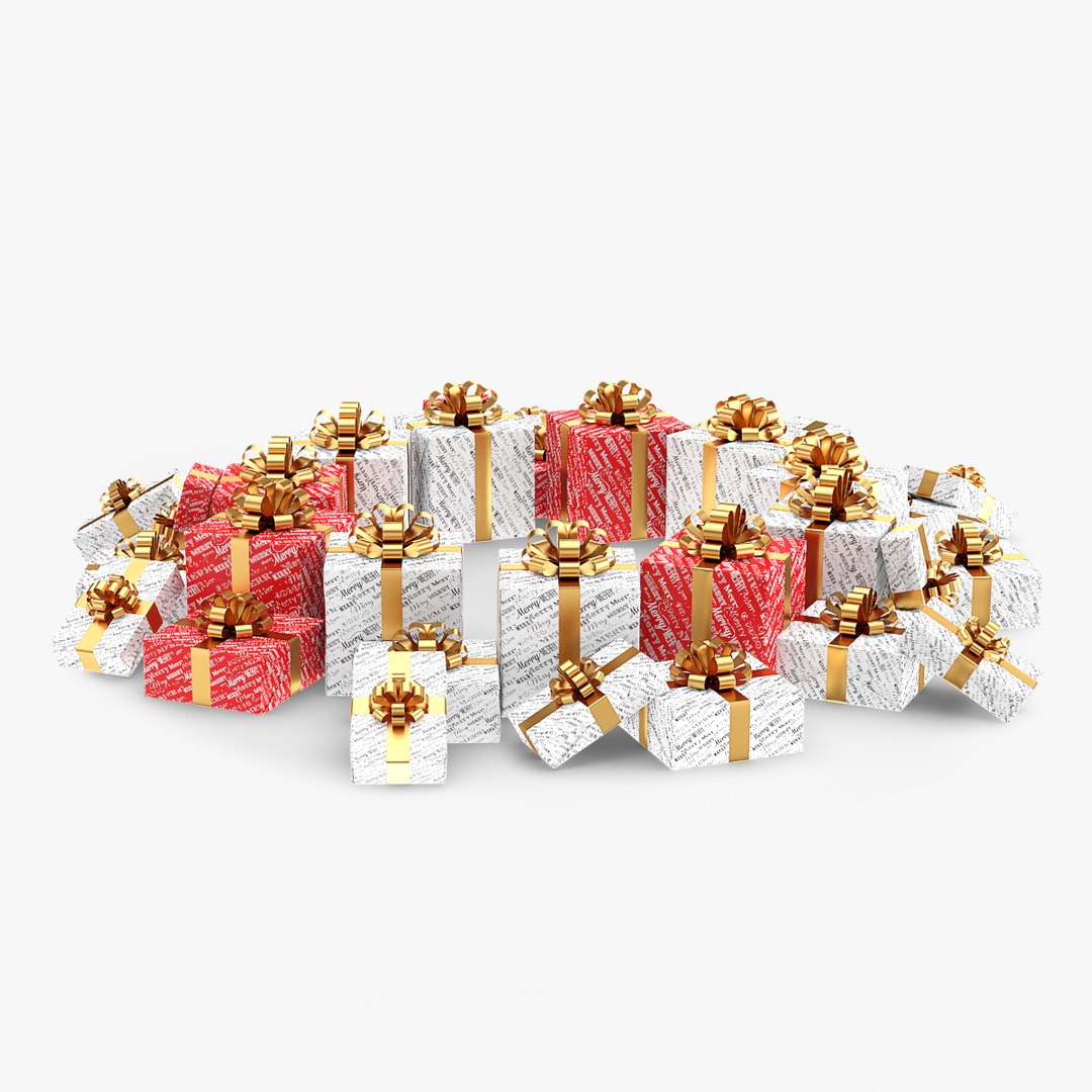 christmas presents 3d max