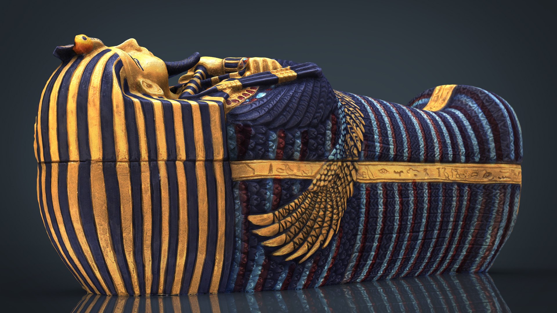 Egyptian Sarcophagus 3D Model - TurboSquid 1314725