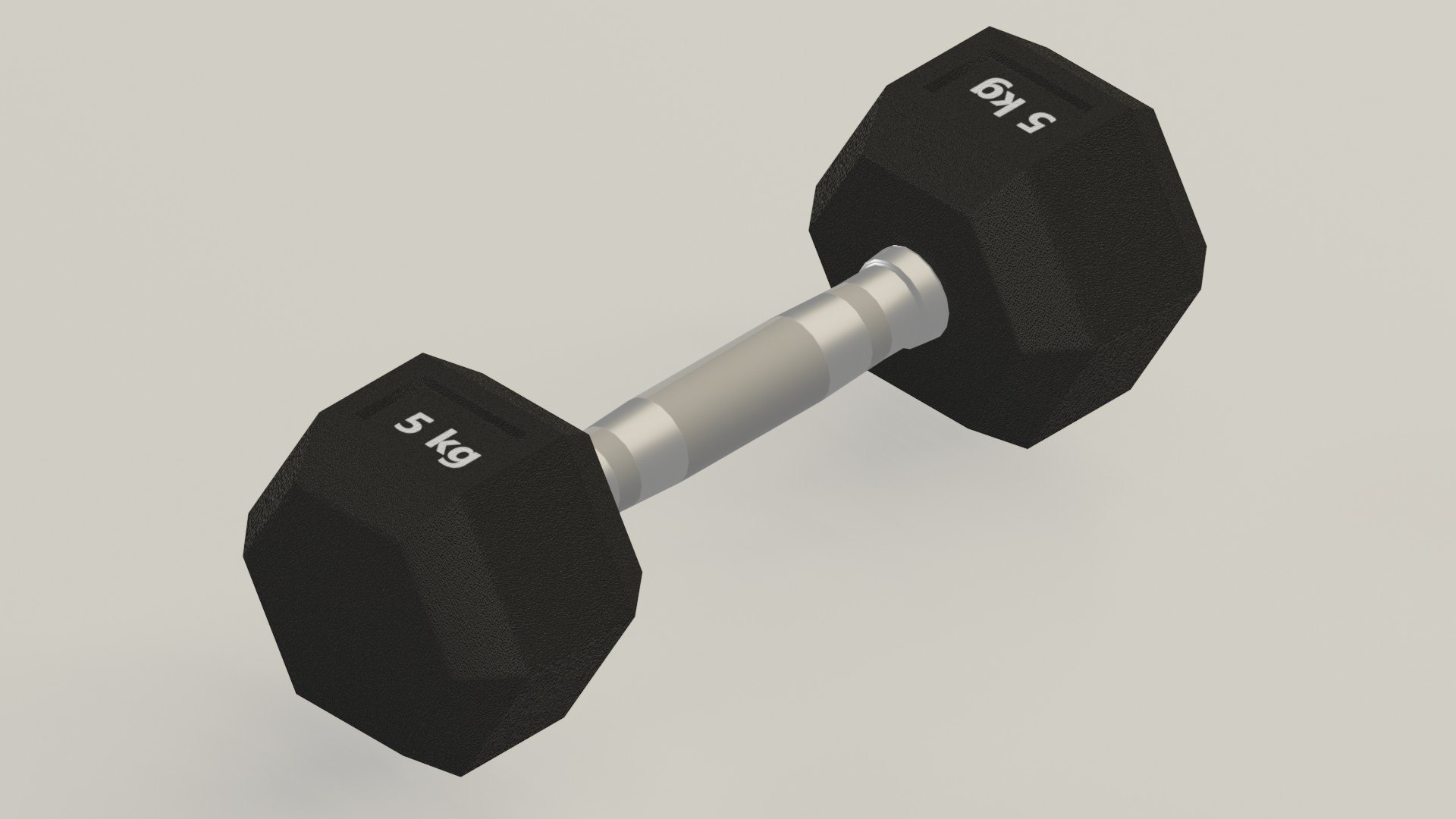 Hexagonal Dumbbell 3D - TurboSquid 2132972