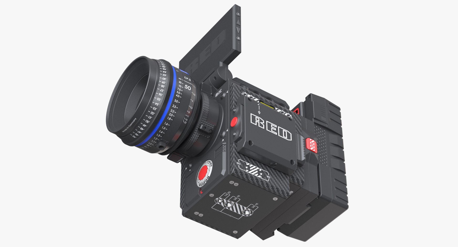 3D Red Weapon Monstro Camera Model - TurboSquid 1231736