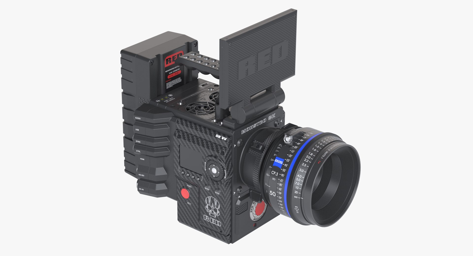 3D Red Weapon Monstro Camera Model - TurboSquid 1231736