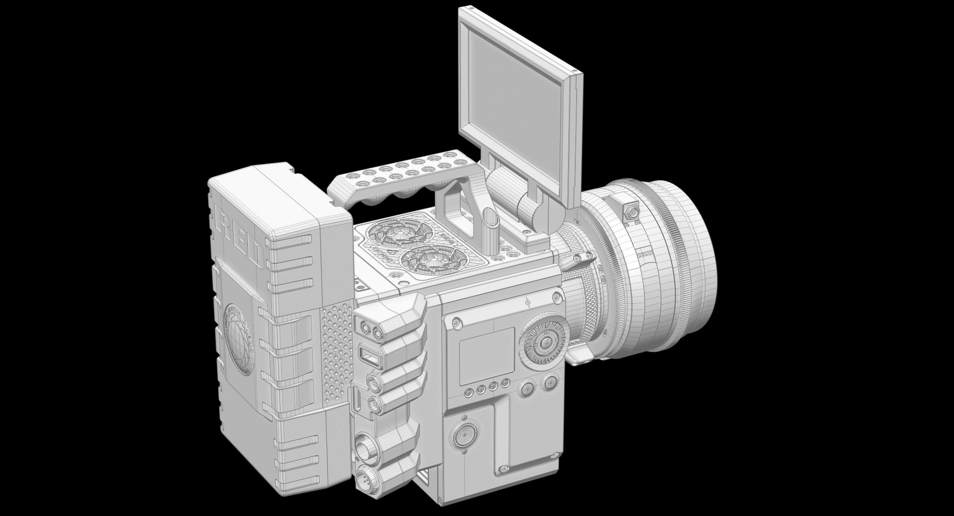 3D Red Weapon Monstro Camera Model - TurboSquid 1231736