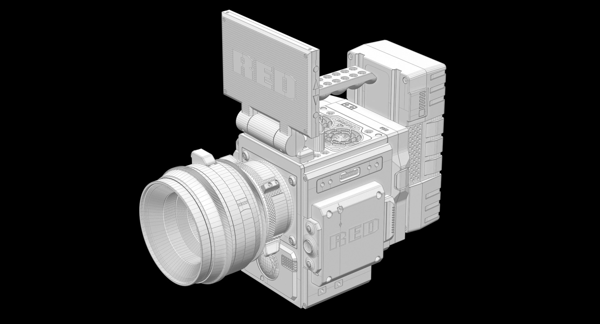 3D Red Weapon Monstro Camera Model - TurboSquid 1231736