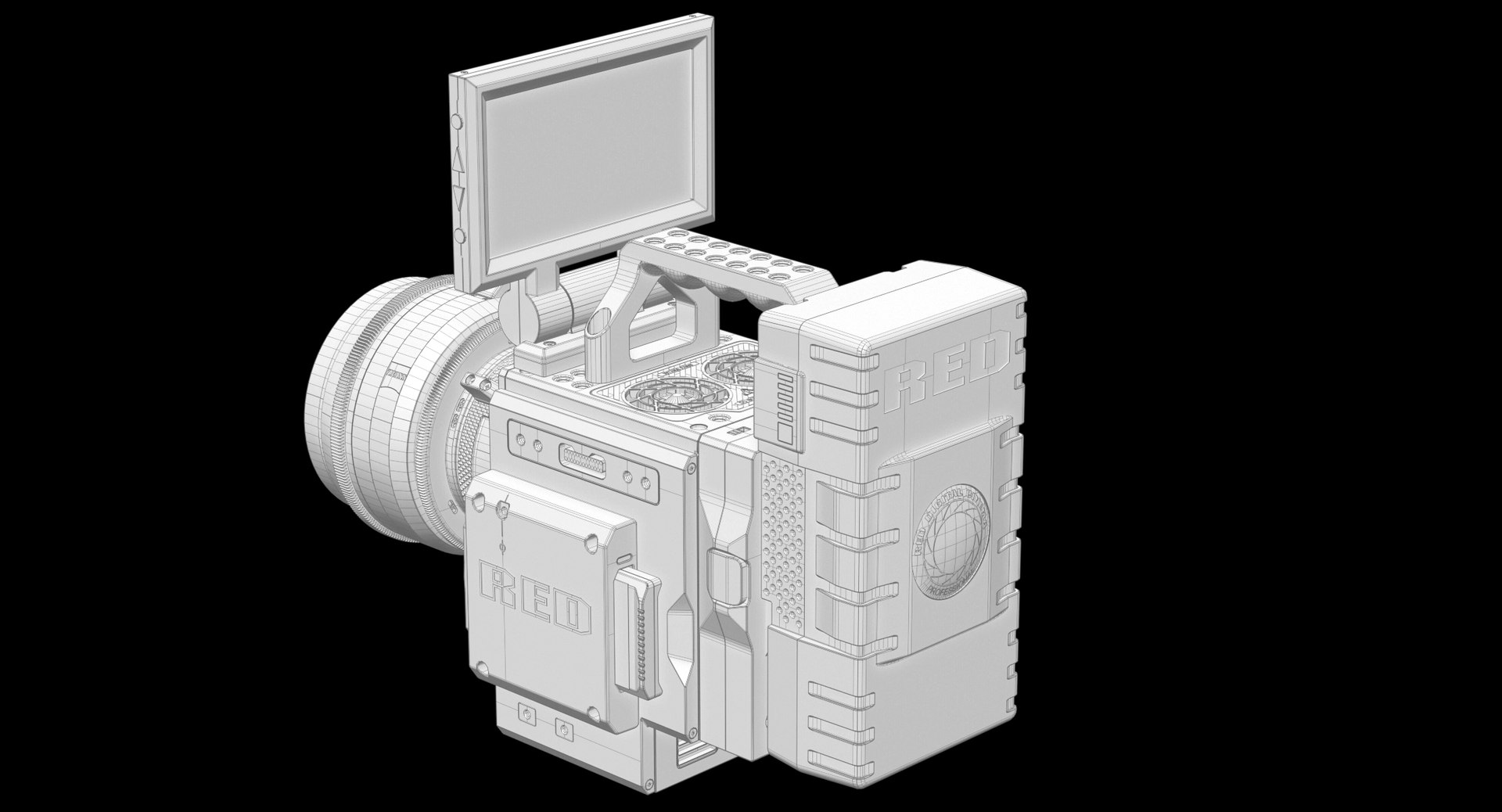 3D Red Weapon Monstro Camera Model - TurboSquid 1231736