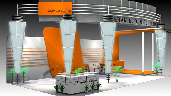 3D 12x6 booth stand model - TurboSquid 1851061