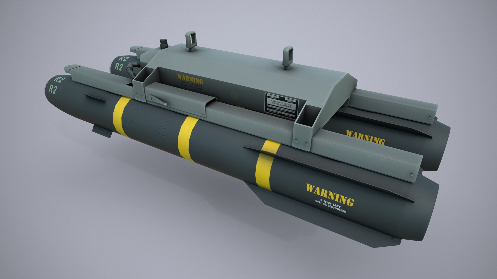 3D Missile AGM-114 Hellfire X2 - TurboSquid 2072589