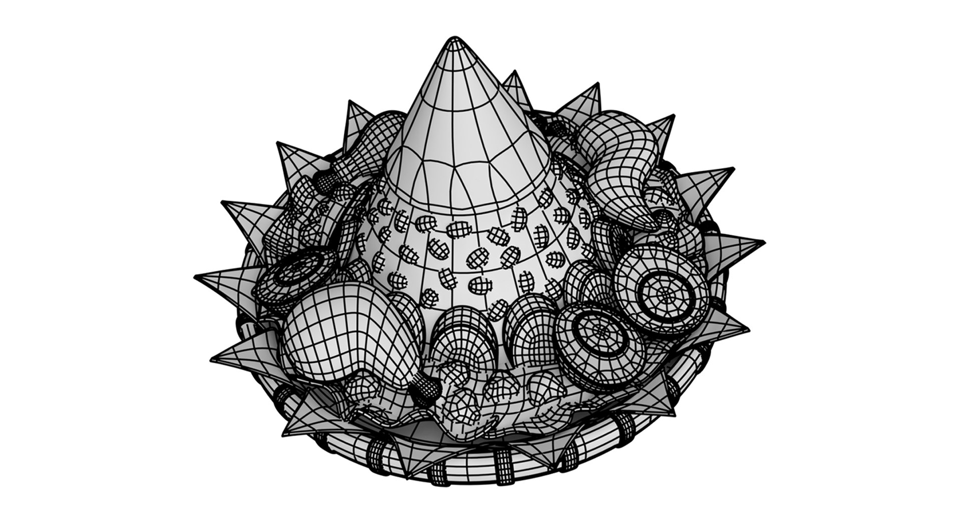 3D Cartoon Tumpeng Model - TurboSquid 1959431