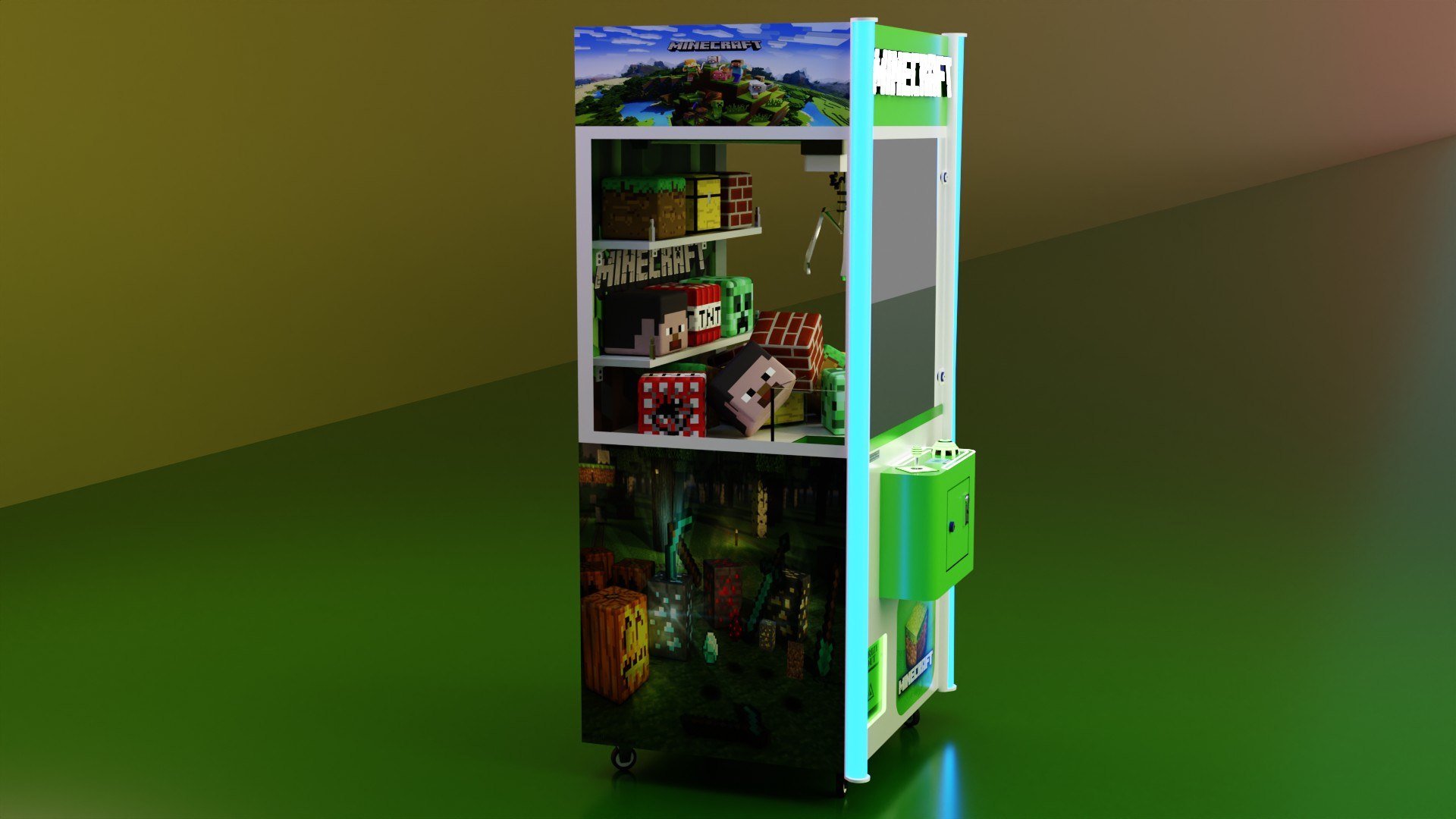 3D Minecraft Claw Machine - TurboSquid 2118709