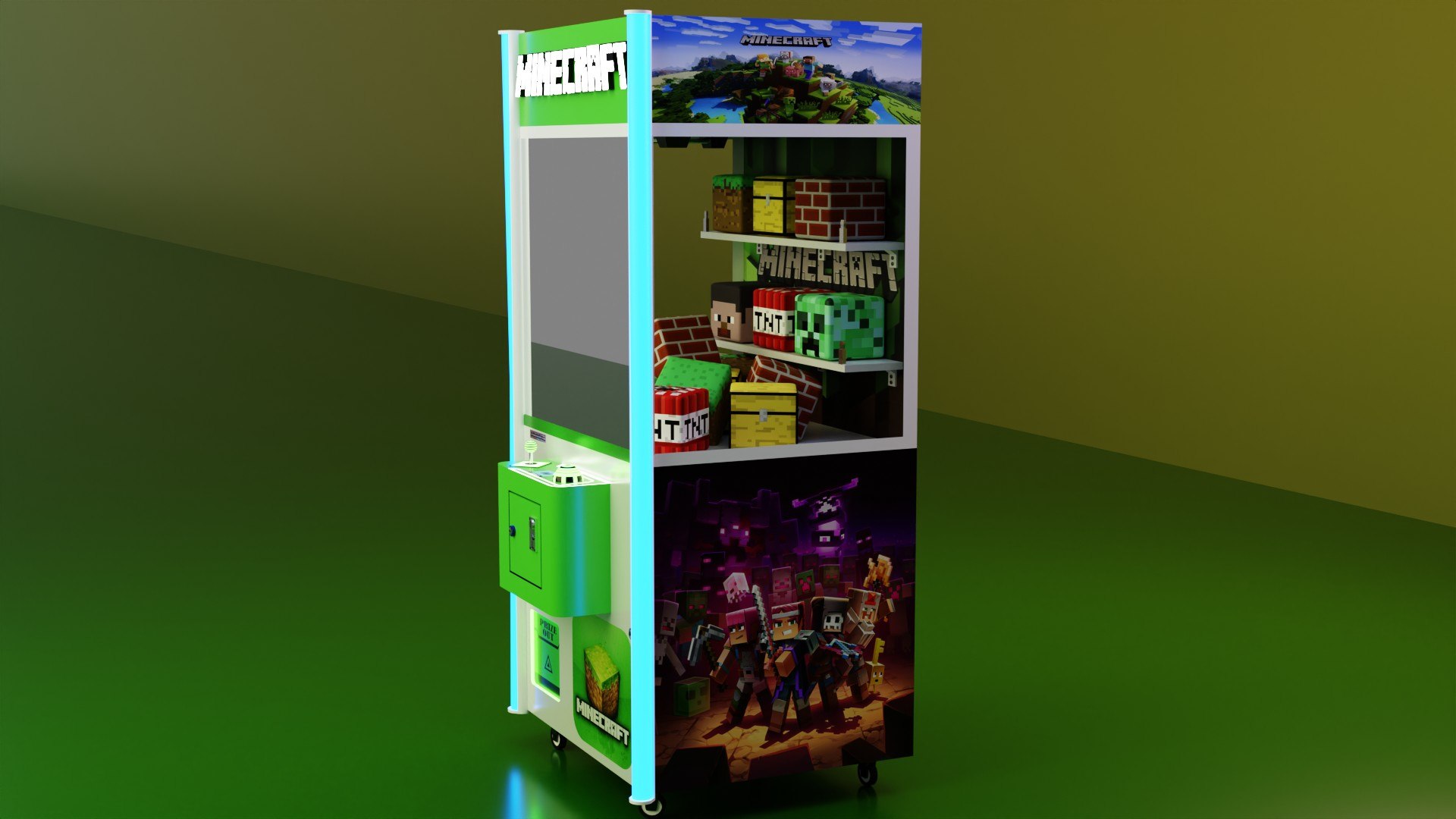 3D Minecraft Claw Machine - TurboSquid 2118709