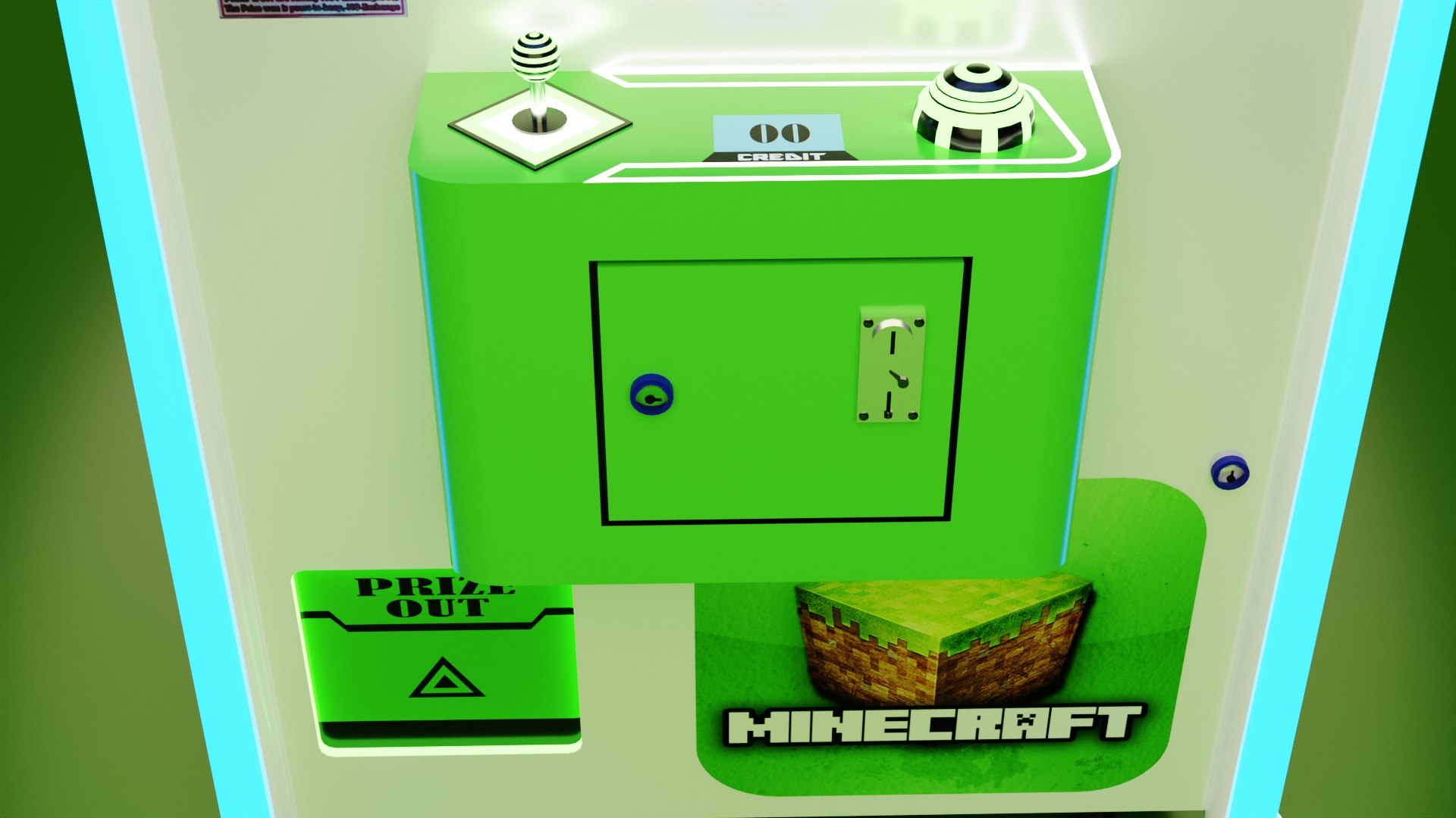 3D Minecraft Claw Machine - TurboSquid 2118709