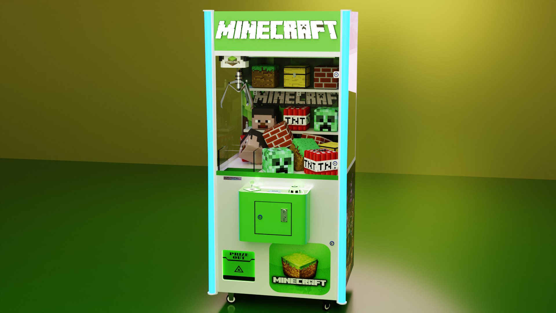 3D Minecraft Claw Machine - TurboSquid 2118709