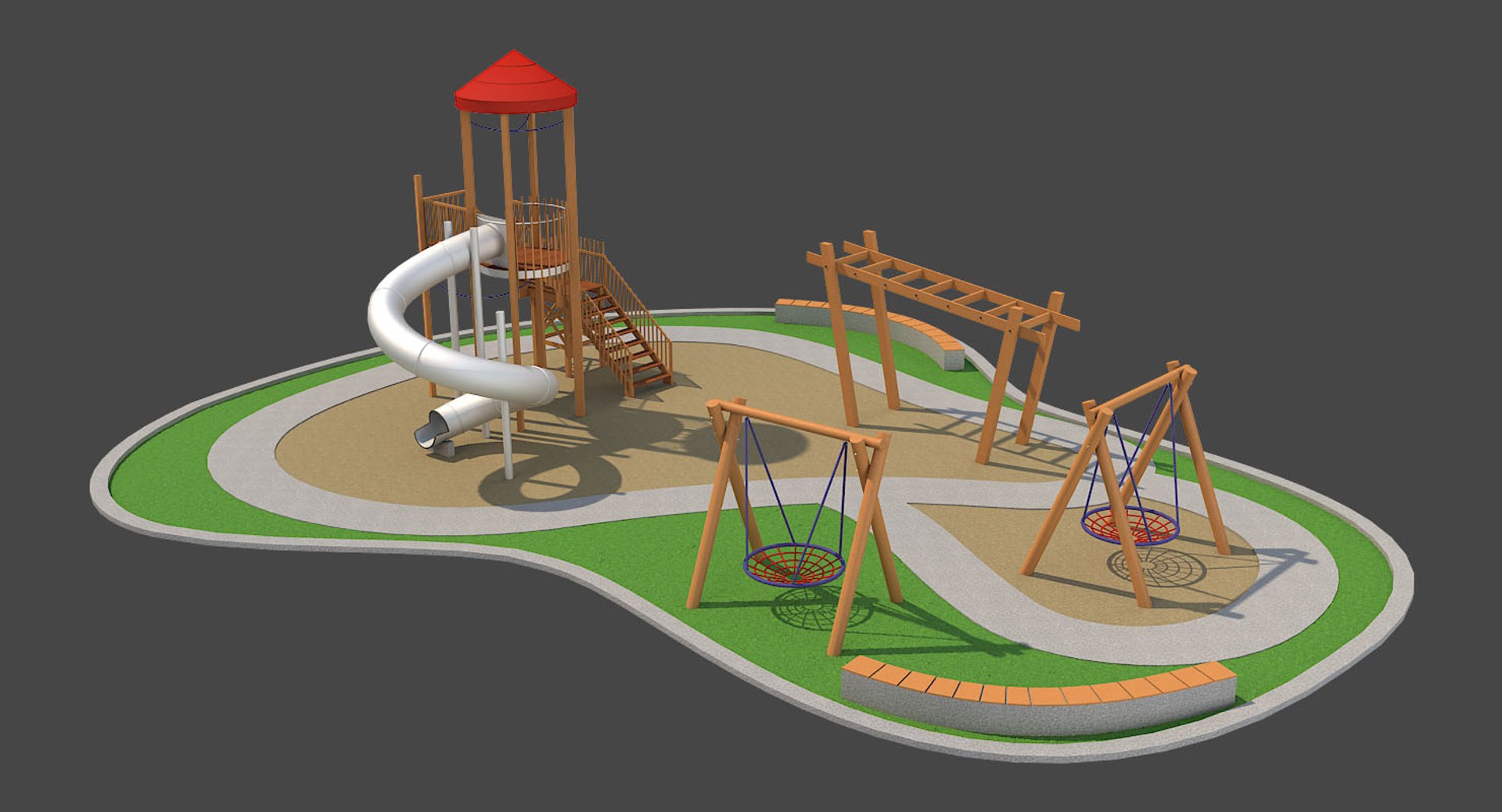 3D Playground Ground Play - TurboSquid 1376096