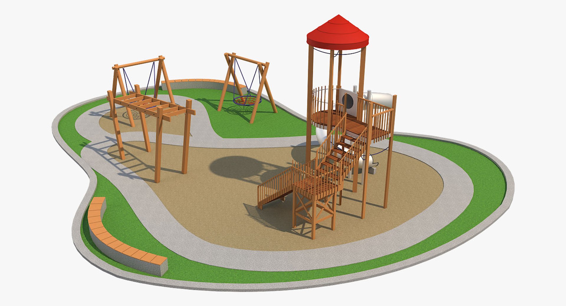 3D Playground Ground Play - TurboSquid 1376096