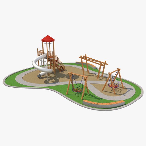 3D playground ground play - TurboSquid 1376096