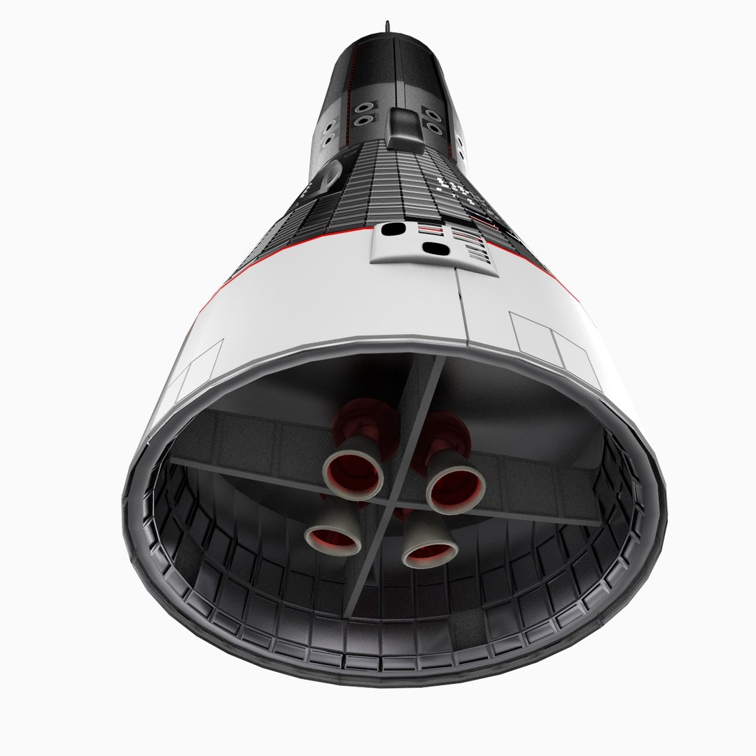 Gemini Space Capsule Orbital 3d Model
