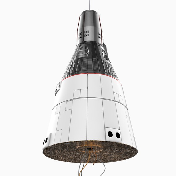 gemini space capsule orbital 3d model