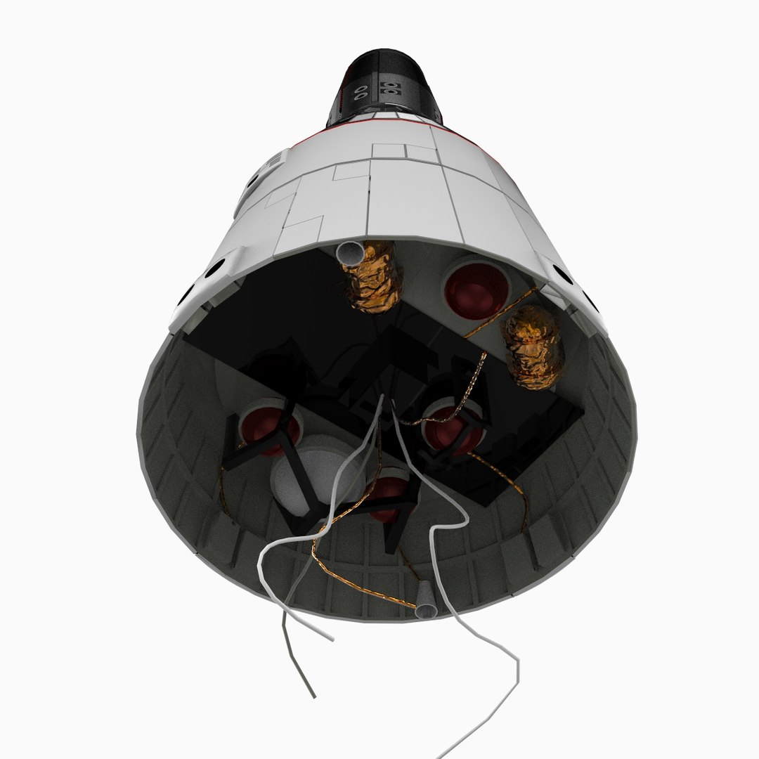 Gemini Space Capsule Orbital 3d Model