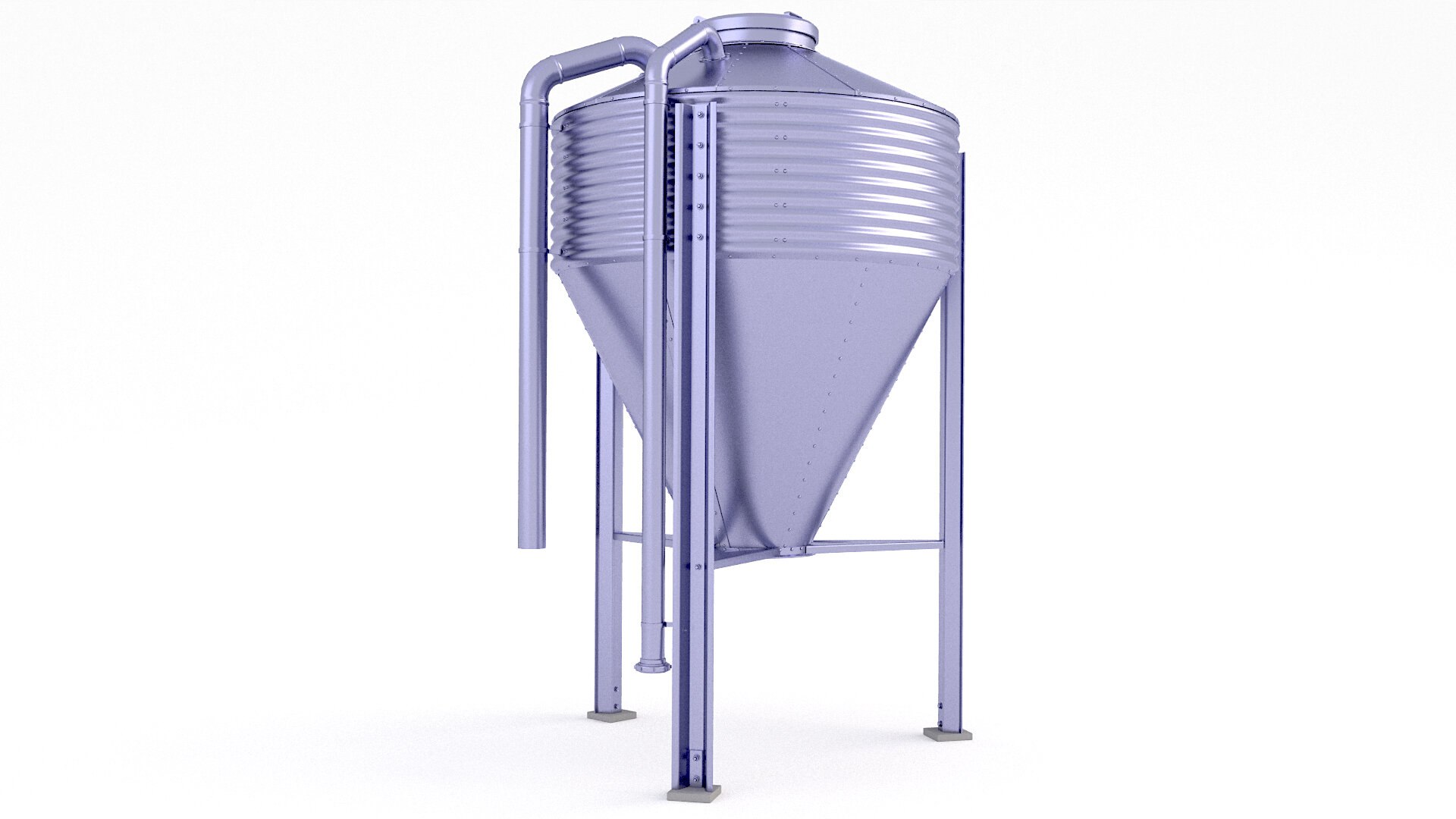 Farm Forage Grain Silos V25 3D - TurboSquid 2419050