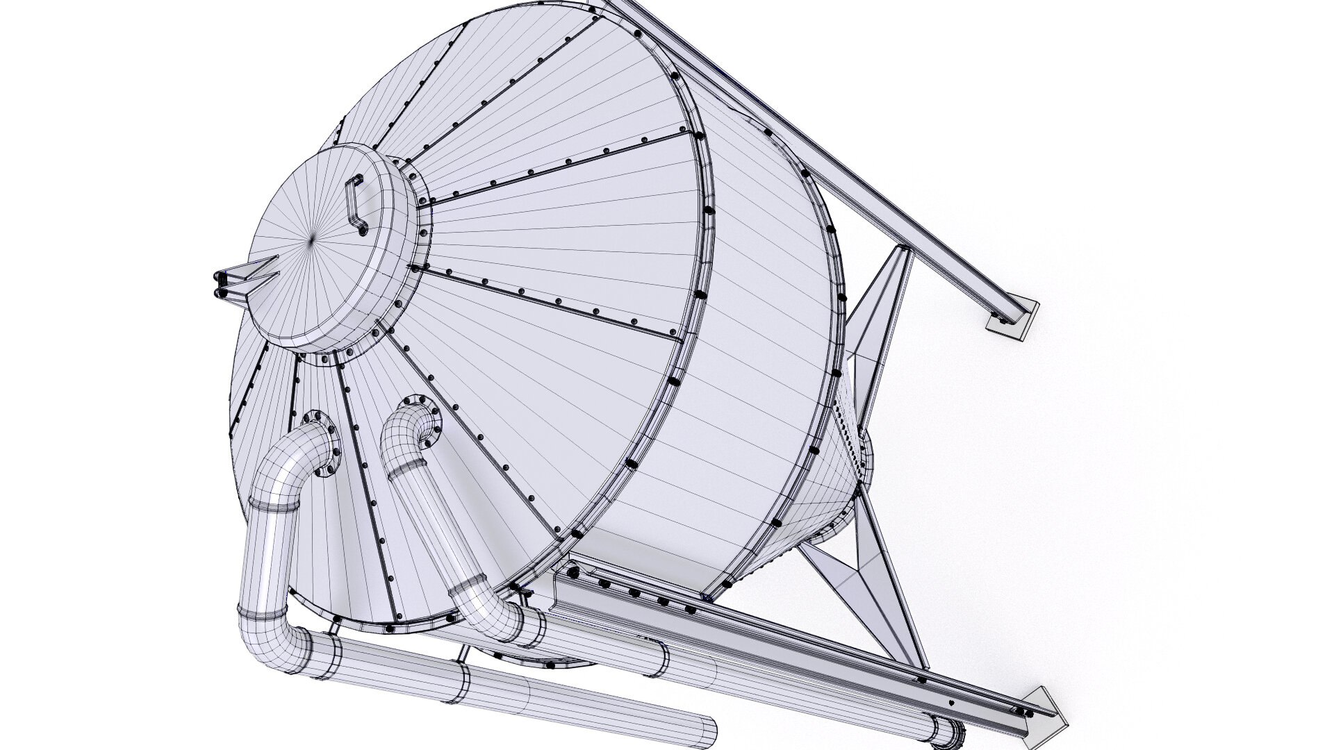 Farm Forage Grain Silos V25 3D - TurboSquid 2419050